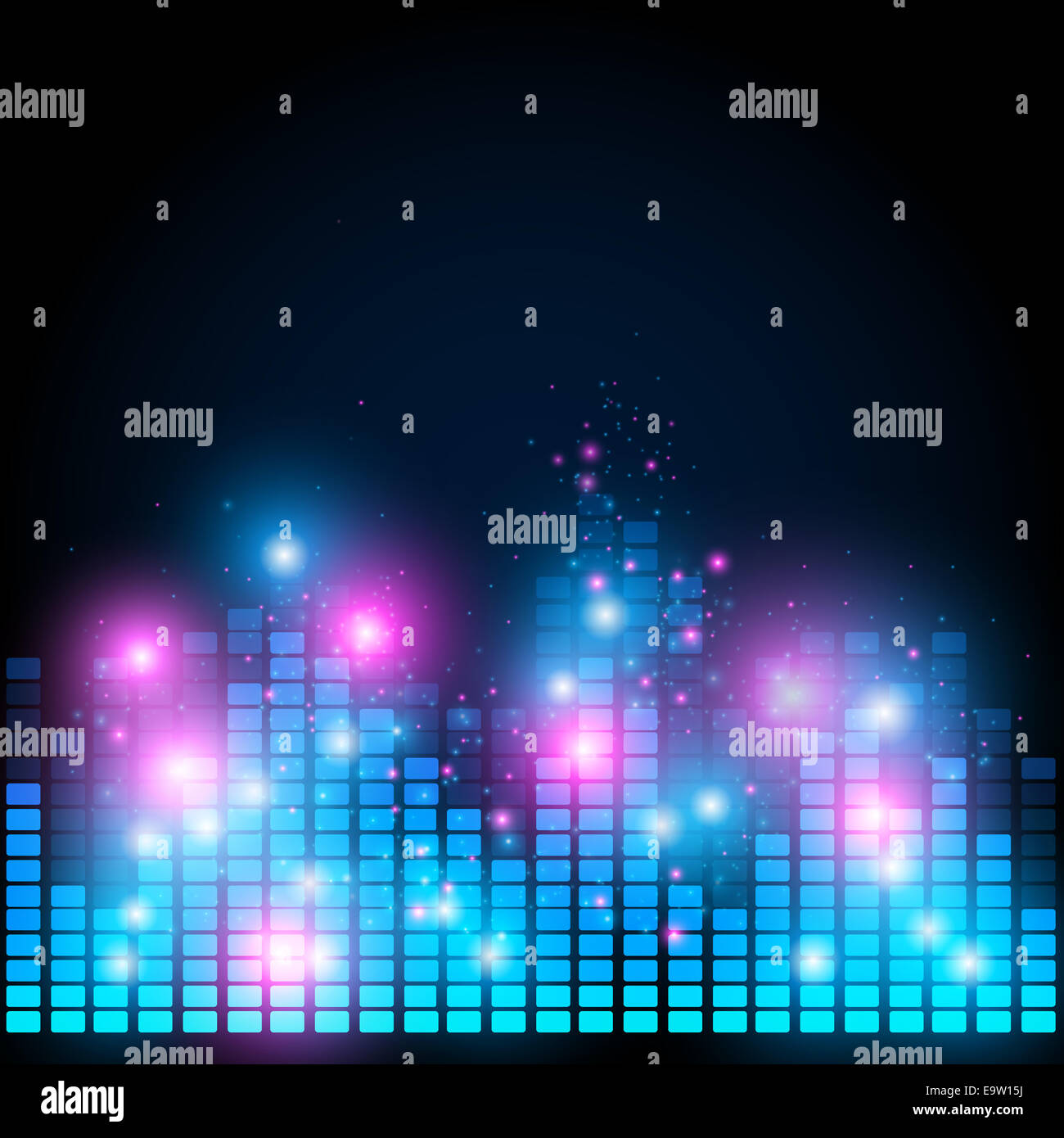 Equalizer on abstract technology background Stock Photo - Alamy
