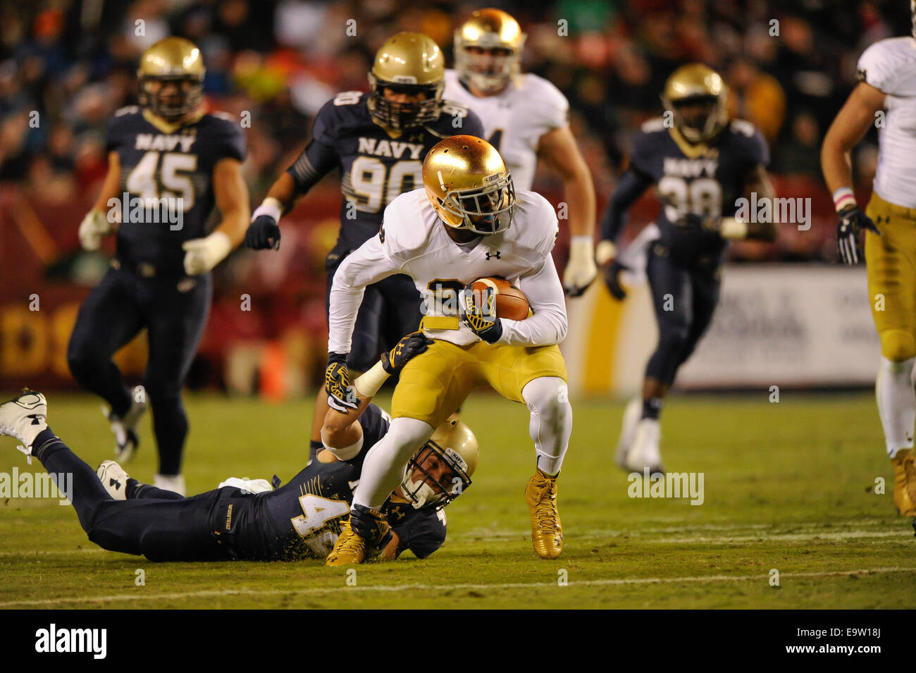 Landover, Maryland, USA, 01st Nov, 2014. Safety George Jamison (42) of ...