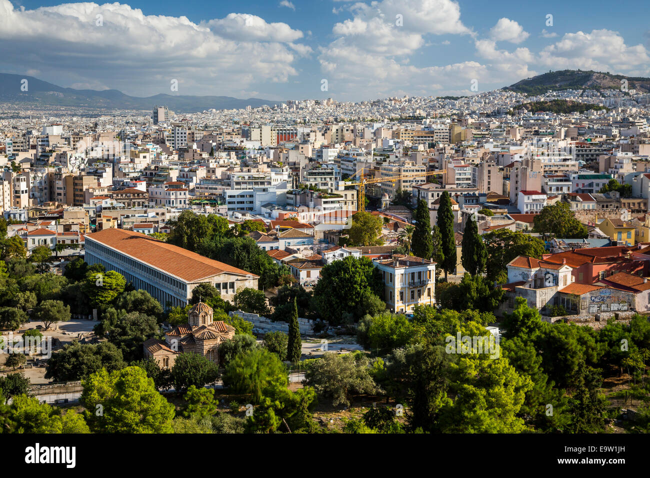 Elevated view of athens hi-res stock photography and images - Alamy