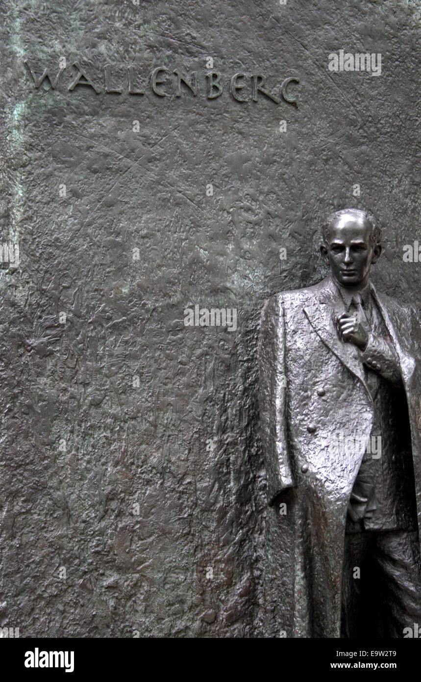 The Raoul Wallenberg memorial, at Great Cumberland Place in London ...