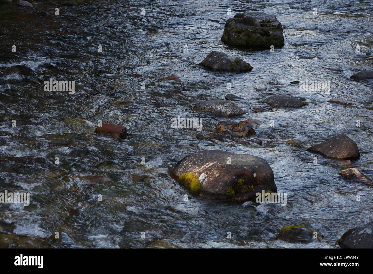 A wilderness stream in the mountains of the western United States Stock ...