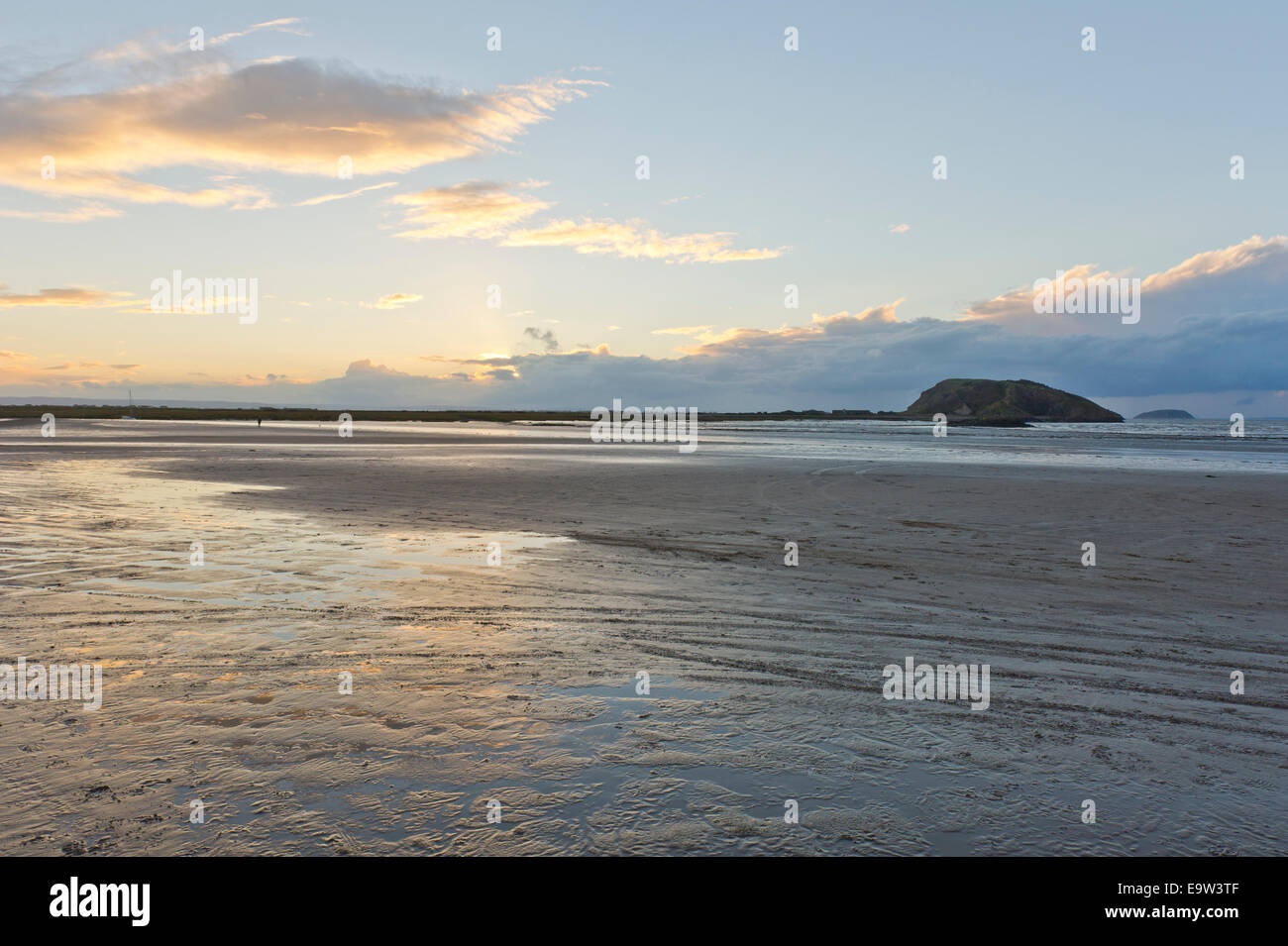 Beach at Uphill, Weston-Super-Mare, North Somerset, England Stock Photo ...