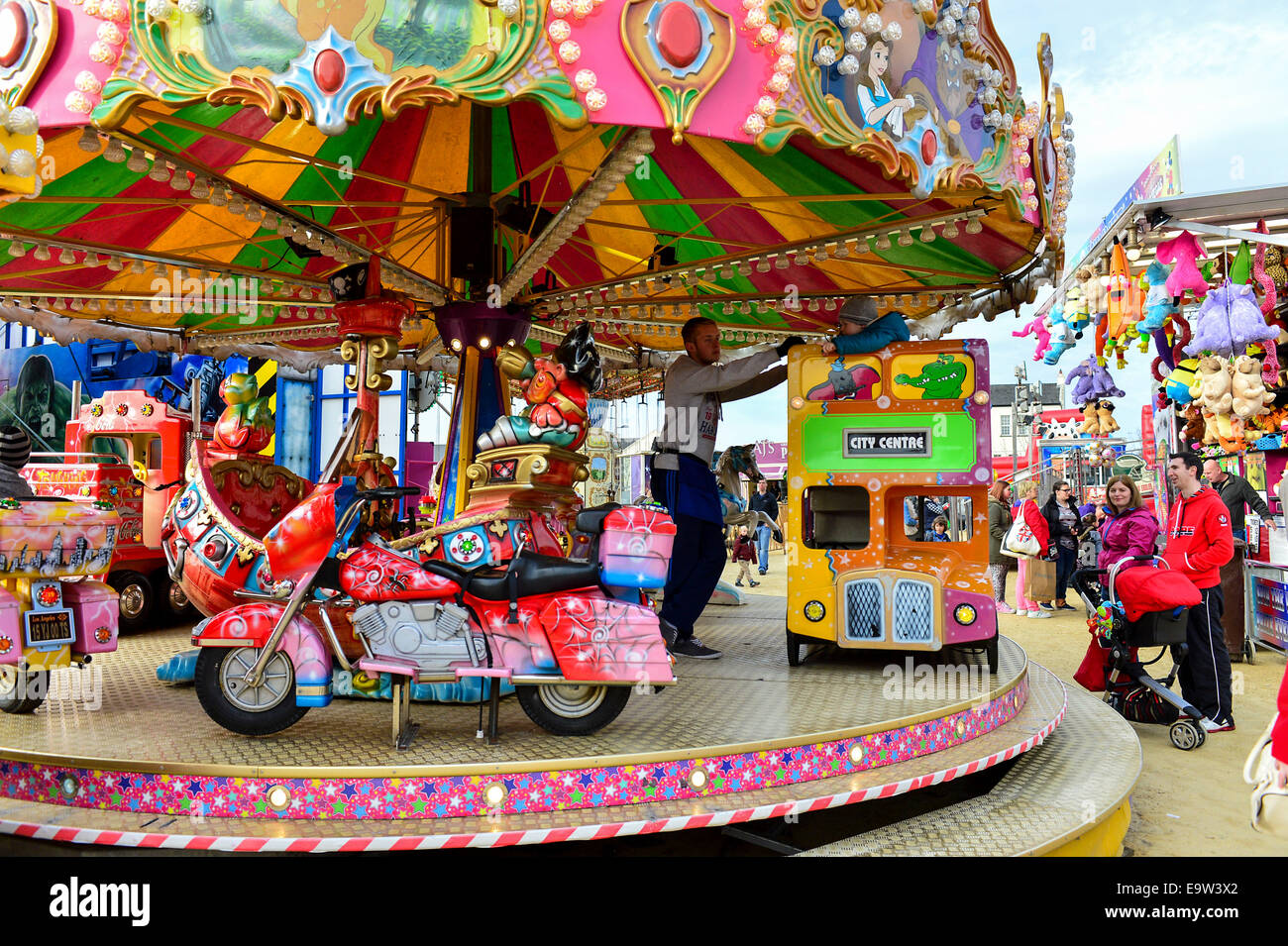 Stock photo - Children's fairground amusements rides. ©George Sweeney ...