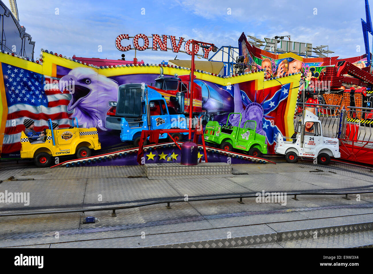 Stock photo - Children's fairground amusements rides. ©George Sweeney ...