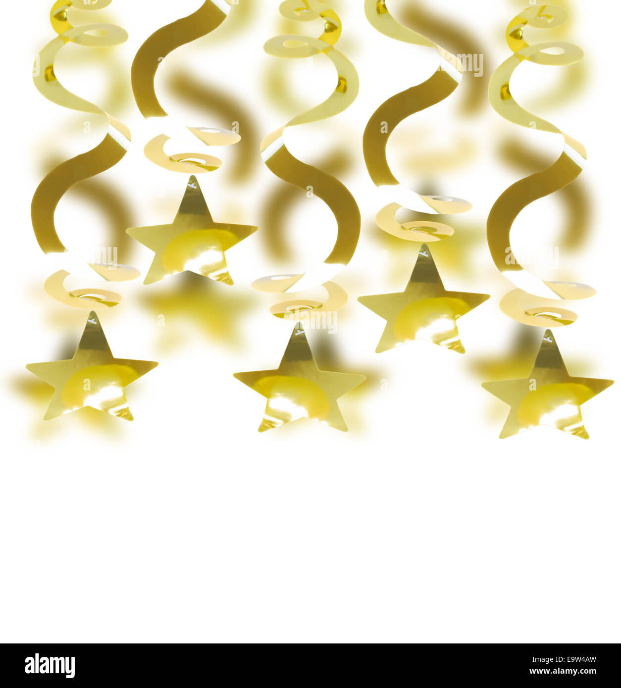 golden garland with star Stock Photo - Alamy