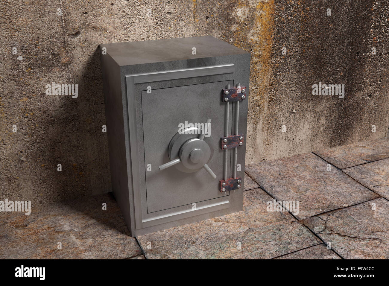 design in 3d of a security steel safe Stock Photo - Alamy