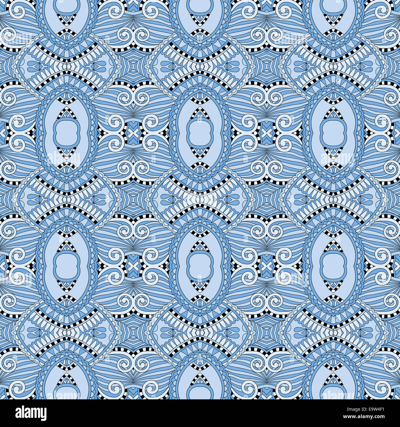 seamless geometry vintage pattern, blue colour Stock Photo - Alamy