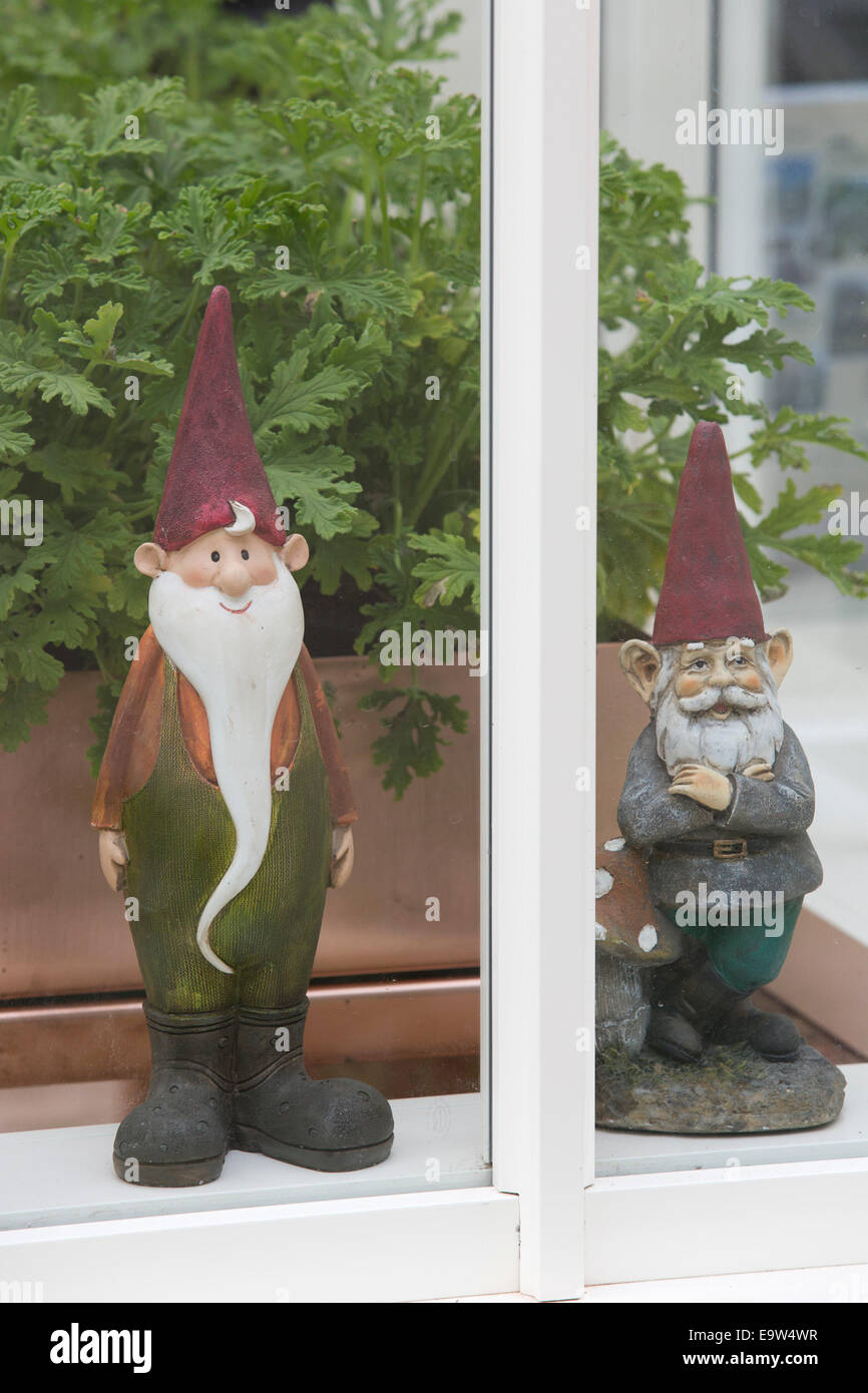 Pictured: Garden Gnomes. RHS Chelsea Flower Show Stock Photo - Alamy