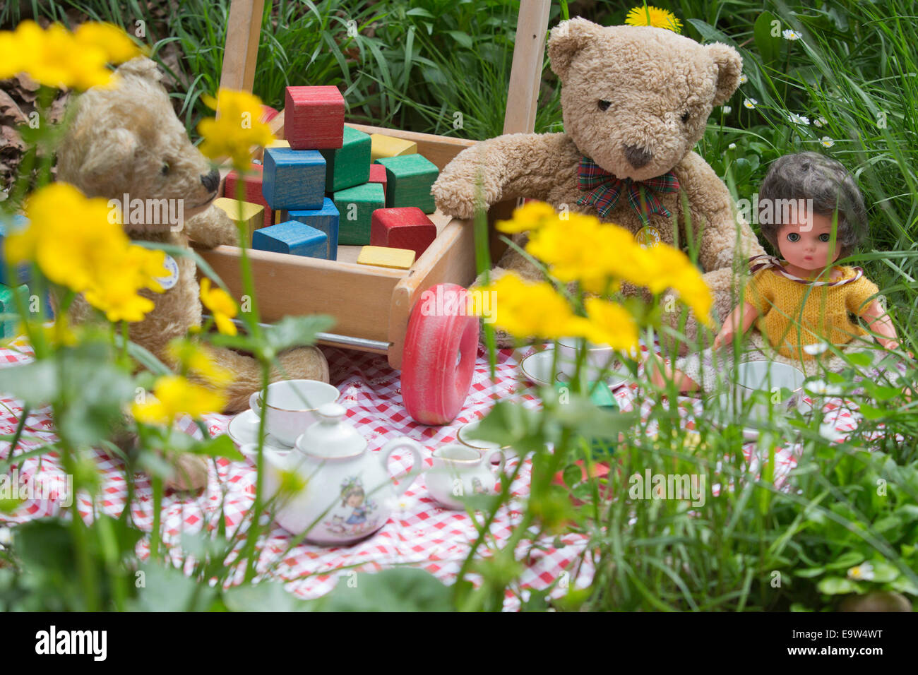 Pictured: A teddy bear's picnic in the NSPCC Garden of Magical ...
