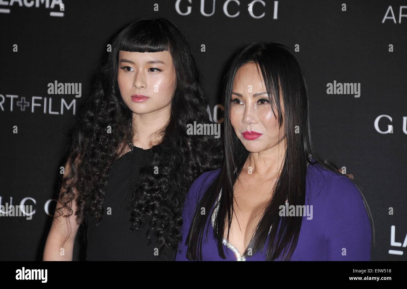Los Angeles, CA, USA. 1st Nov, 2014. Eva Chow, Daughter at arrivals for ...