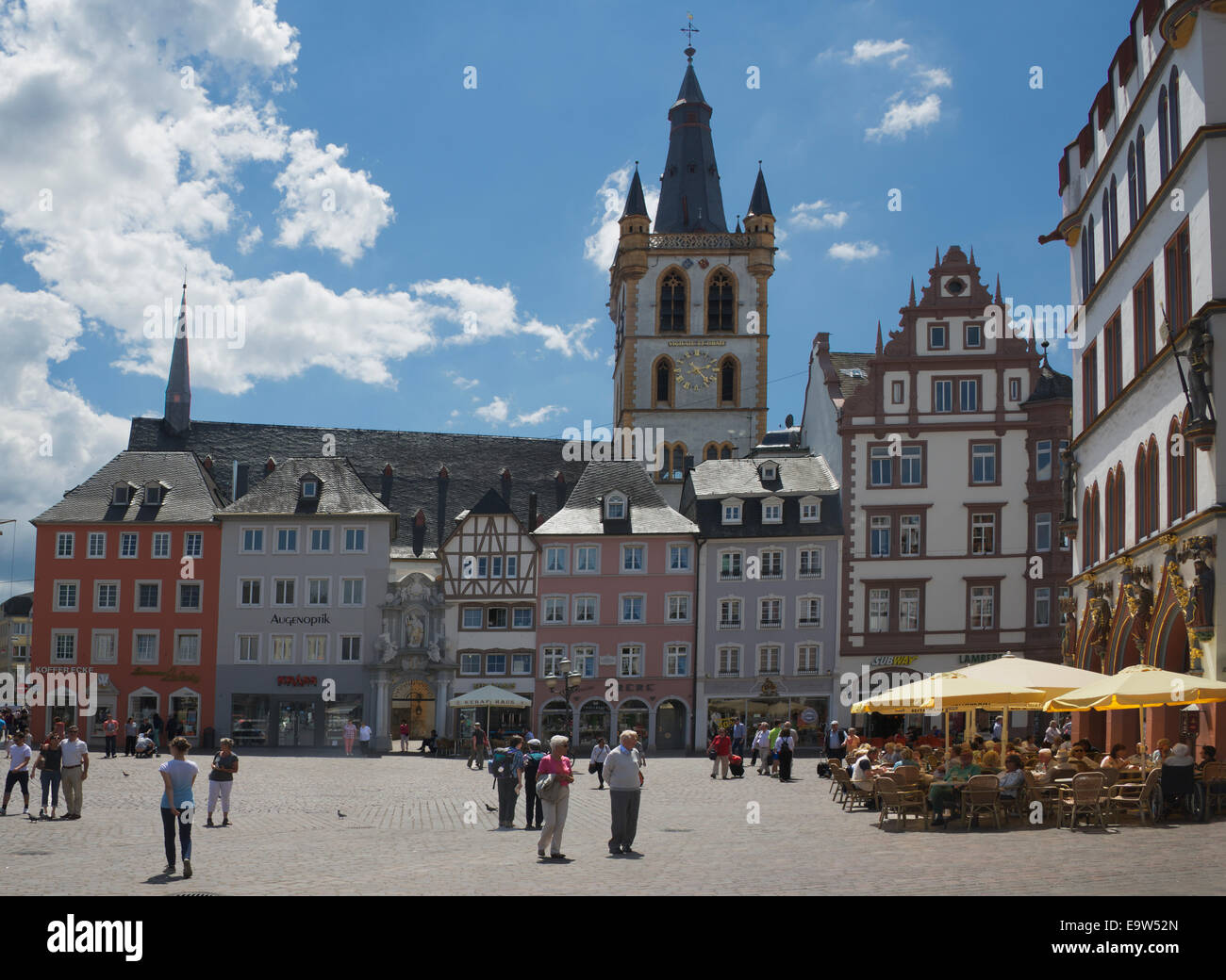 Hauptmarkt Trier Upper Mosel Valley Germany Stock Photo - Alamy