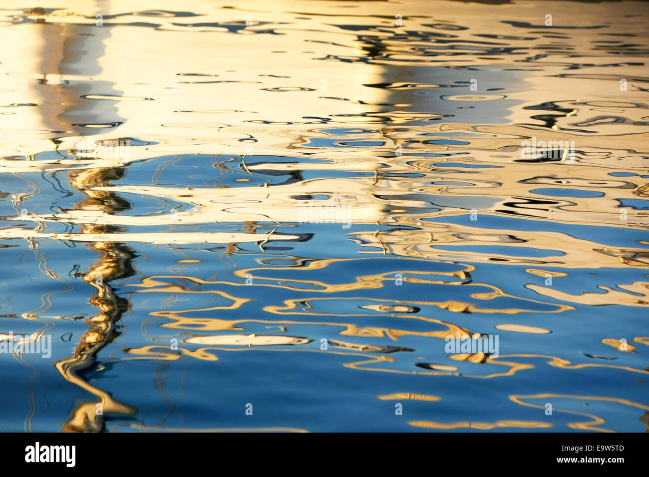A close up of abstract reflection on the sea surface Stock Photo - Alamy