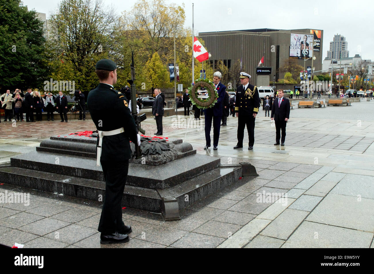With U.S. Naval Attache, Capt. Charles J. Cassidy, and Canadian Foreign ...