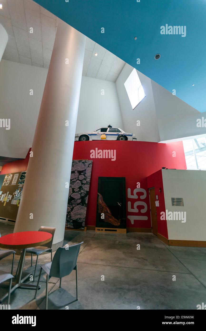 Interior of the Ray and Maria Stata Center or Building 32, designed by ...