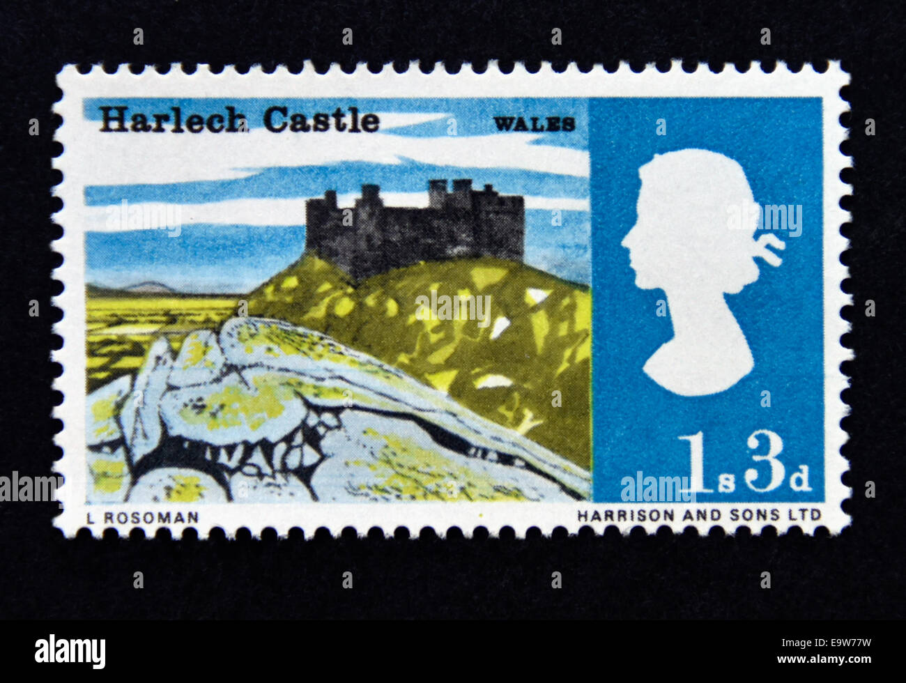 Postage stamp. Great Britain. Queen Elizabeth II. British Landscapes ...