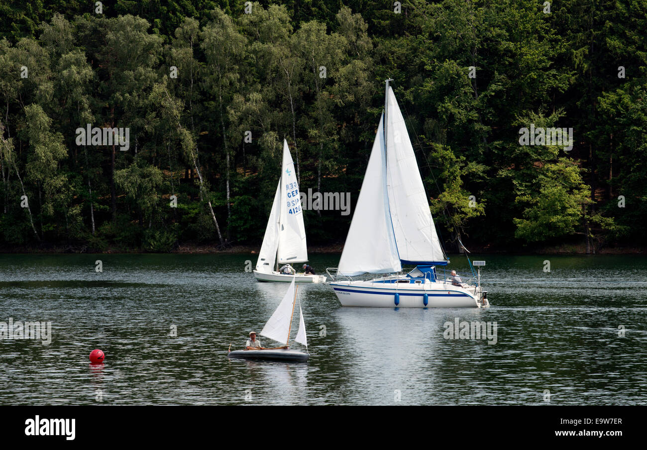 Hydra, a single manned sailing boat Stock Photo - Alamy