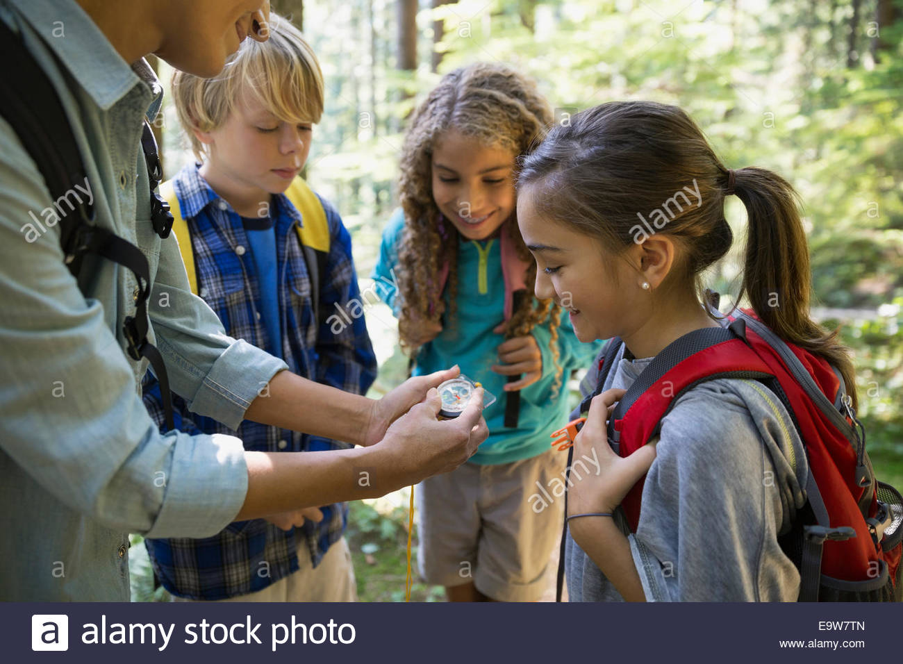 Child holding compass hi-res stock photography and images - Alamy