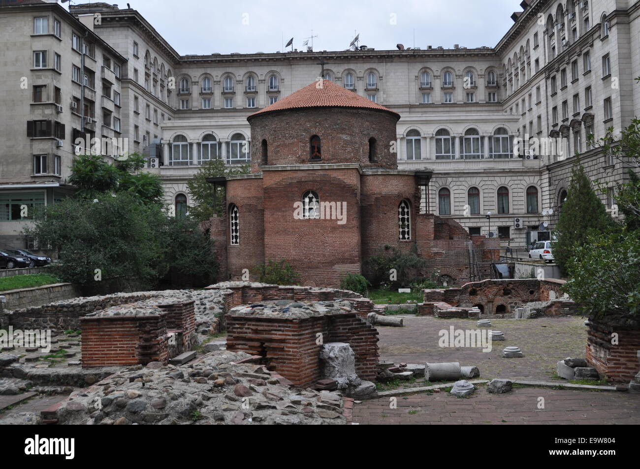 The Church of St George is an Early Christian red brick rotunda that is ...