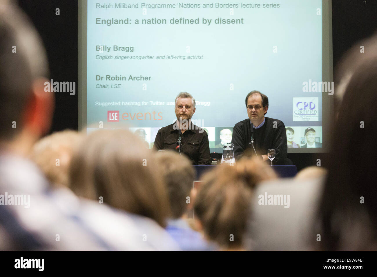 Singer-Songwriter Billy Bragg addresses the London School of Economics ...