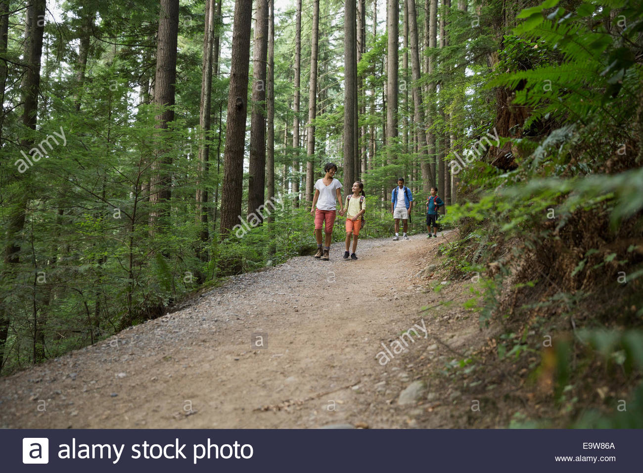 Family time hiking hi-res stock photography and images - Alamy