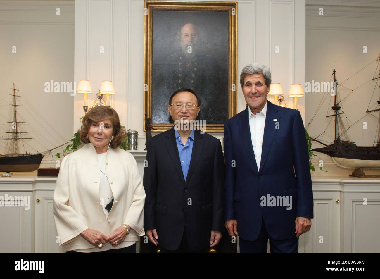 U S Secretary Of State John Kerry And His Wife Teresa Heinz Kerry