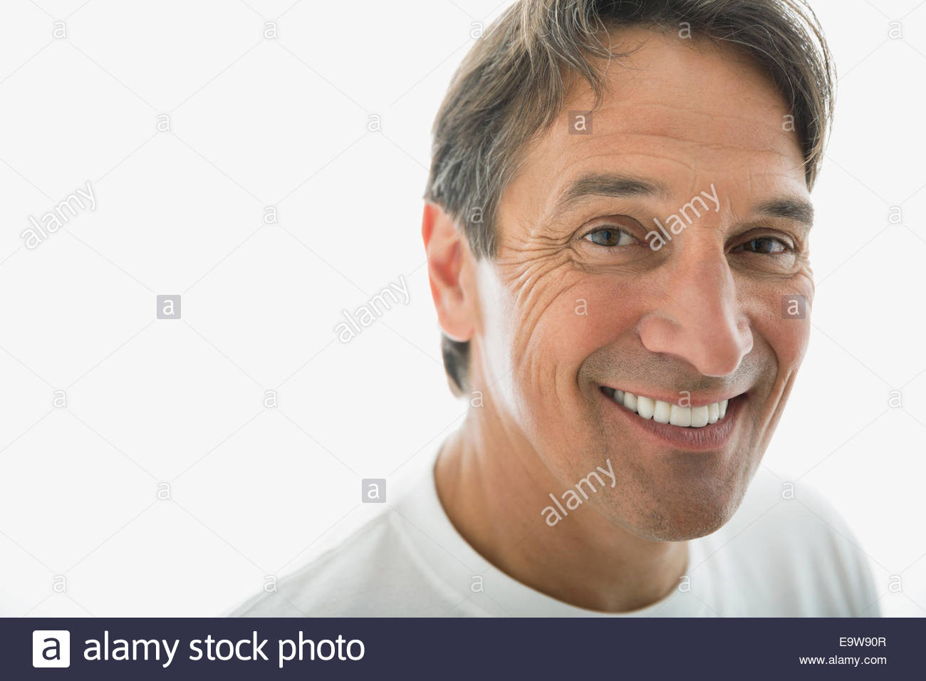 Close up portrait of smiling man Stock Photo - Alamy