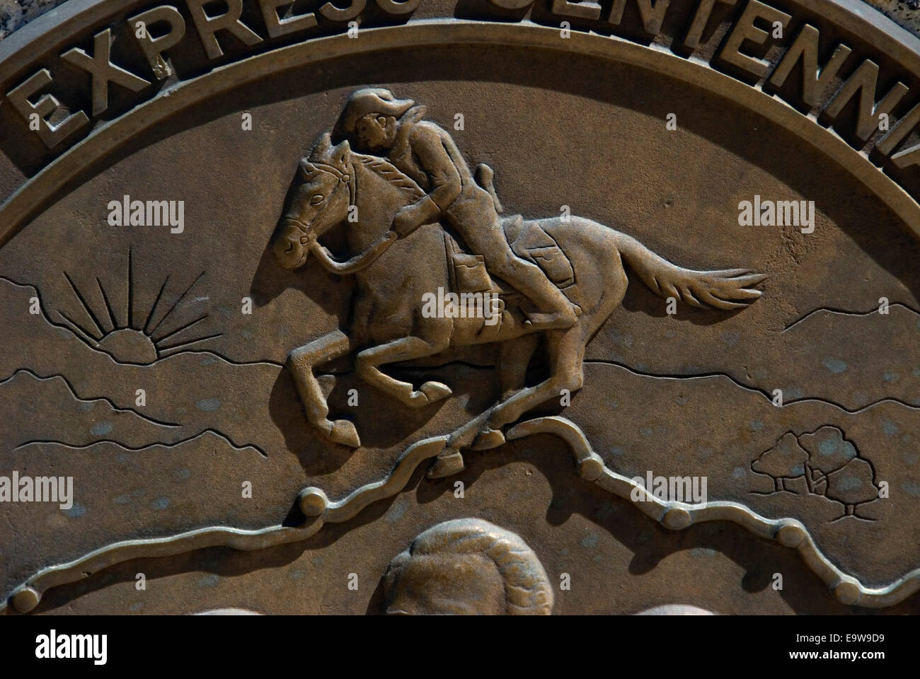 Pony Express Marker, Pony Express National Historic Trail, Woodfords ...