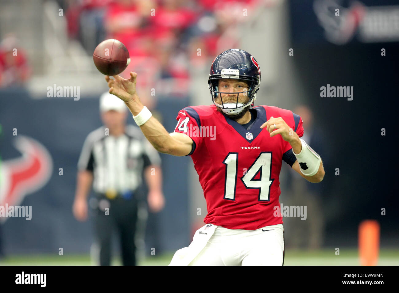 Houston, Texas, USA. 2nd November, 2014. Houston Texans quarterback ...