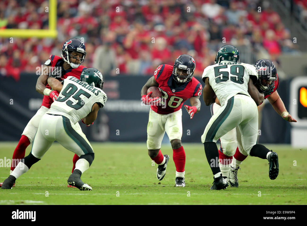 Houston, Texas, USA. 2nd November, 2014. Houston Texans running back ...