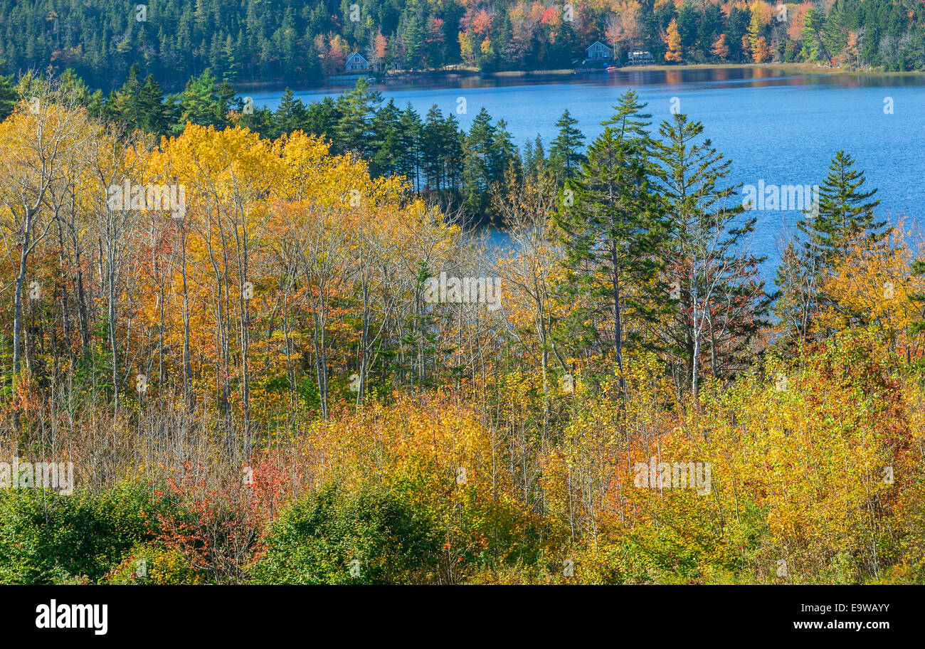 Jones Pond in Gouldsboro, Maine Stock Photo - Alamy