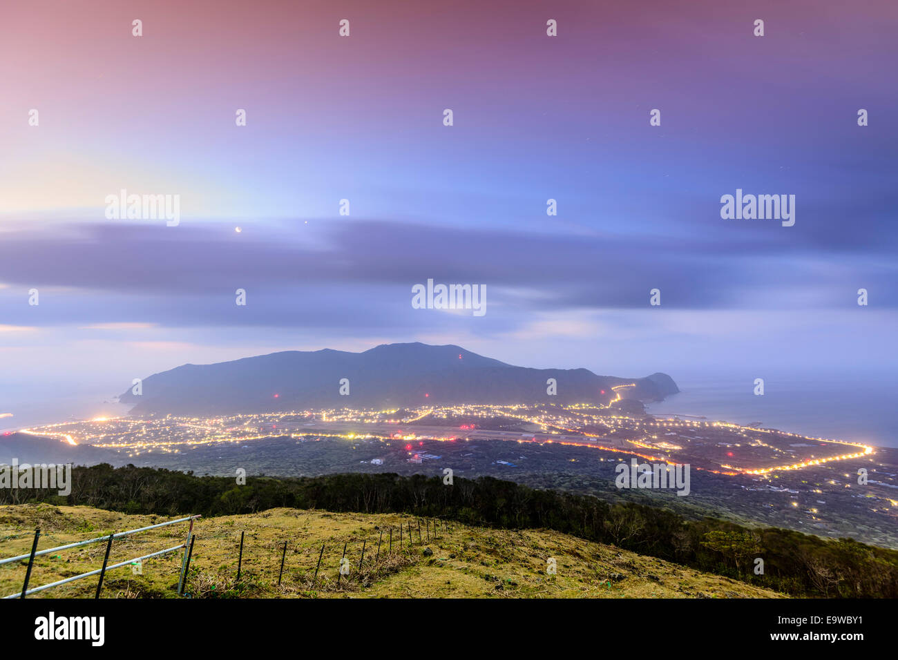 Hachijojima Island, Tokyo, Japan at dawn Stock Photo - Alamy