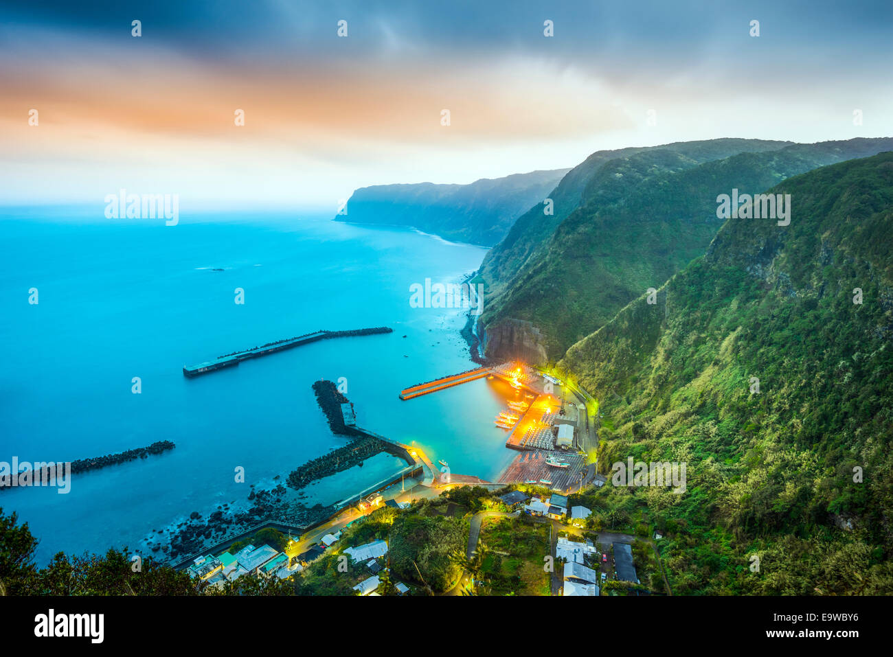 Hachijojima Island, Tokyo, Japan at dusk Stock Photo - Alamy