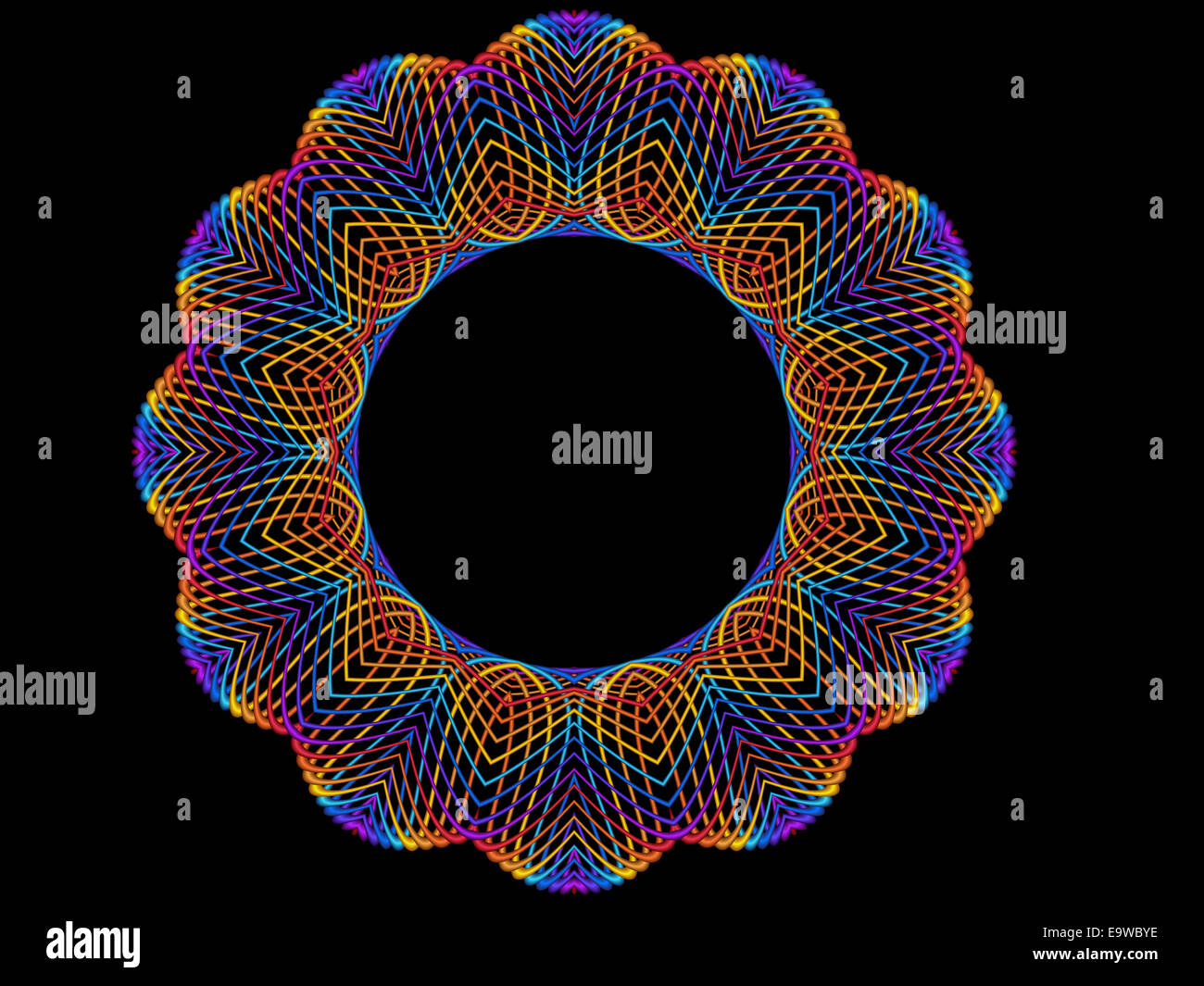 Guilloche spirograph motif hi-res stock photography and images - Alamy