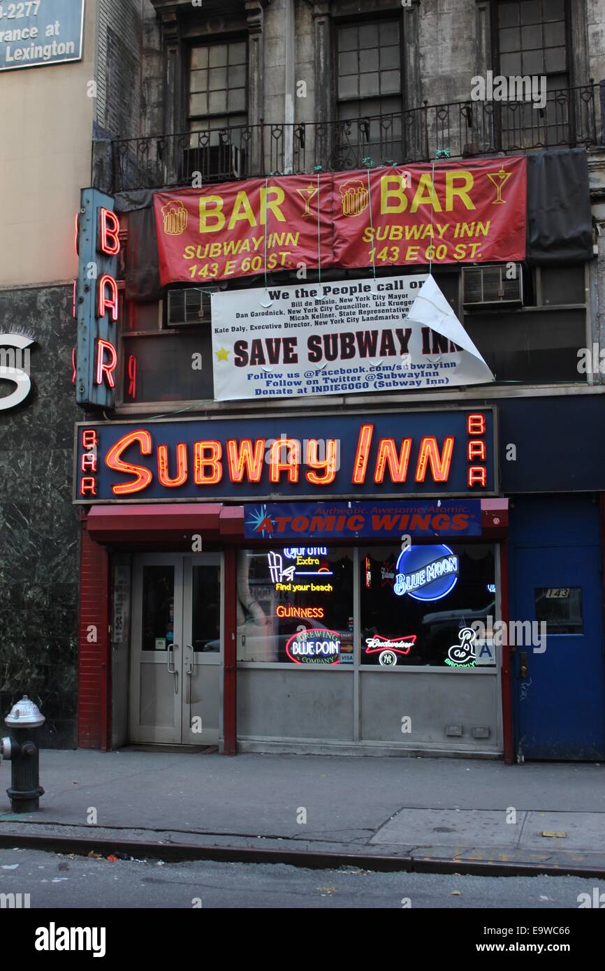 Subway Inn, Upper East Side, New York Stock Photo - Alamy