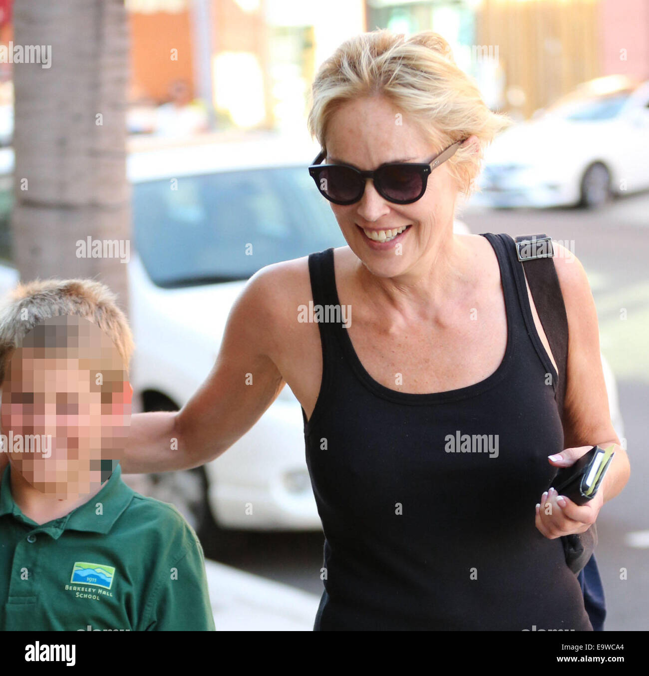 Sharon stone and son quinn stone hi-res stock photography and images ...