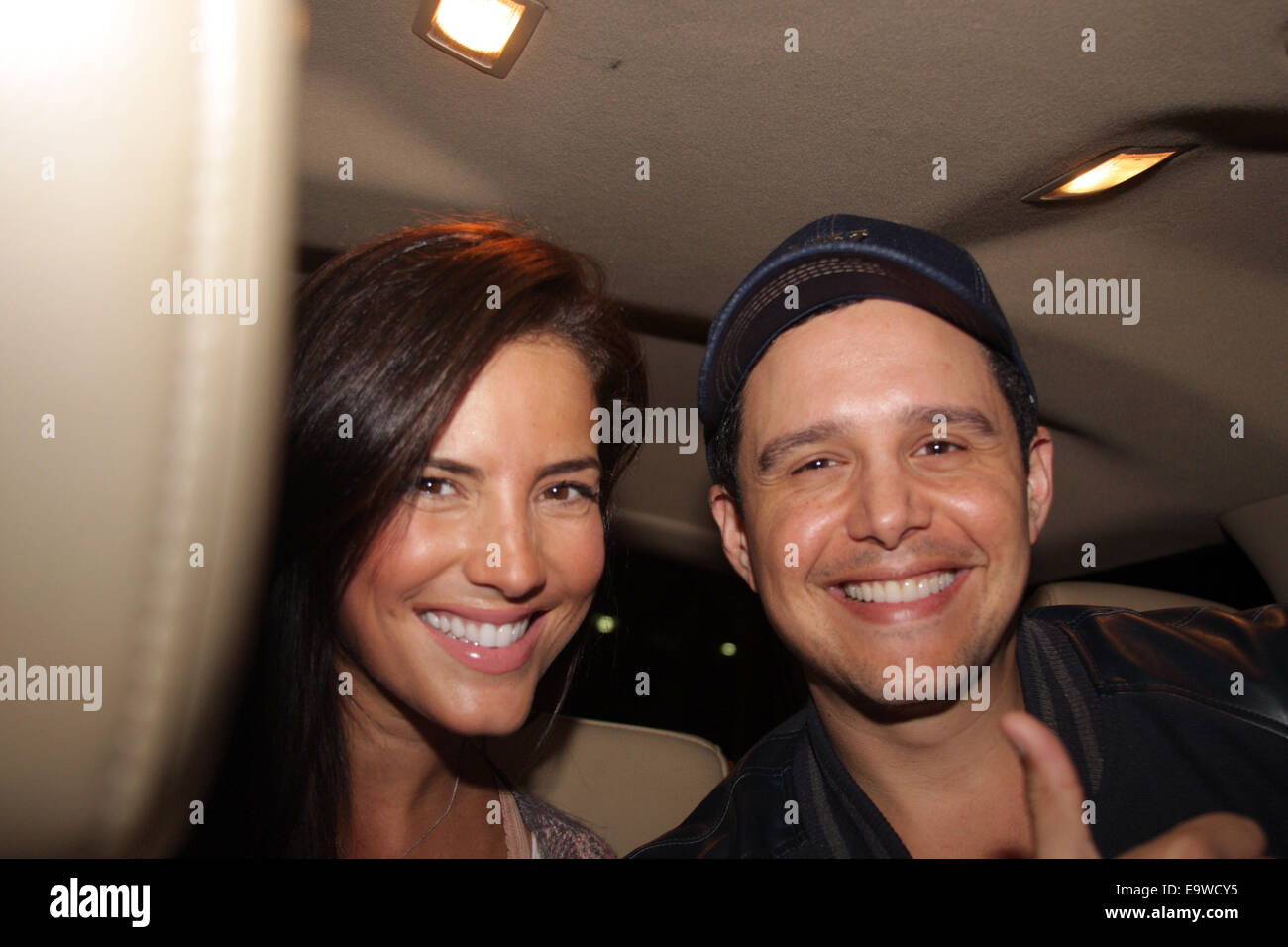 Univision actors Gaby Espino and Alejandro Chaban arrive Puerto Rico ...