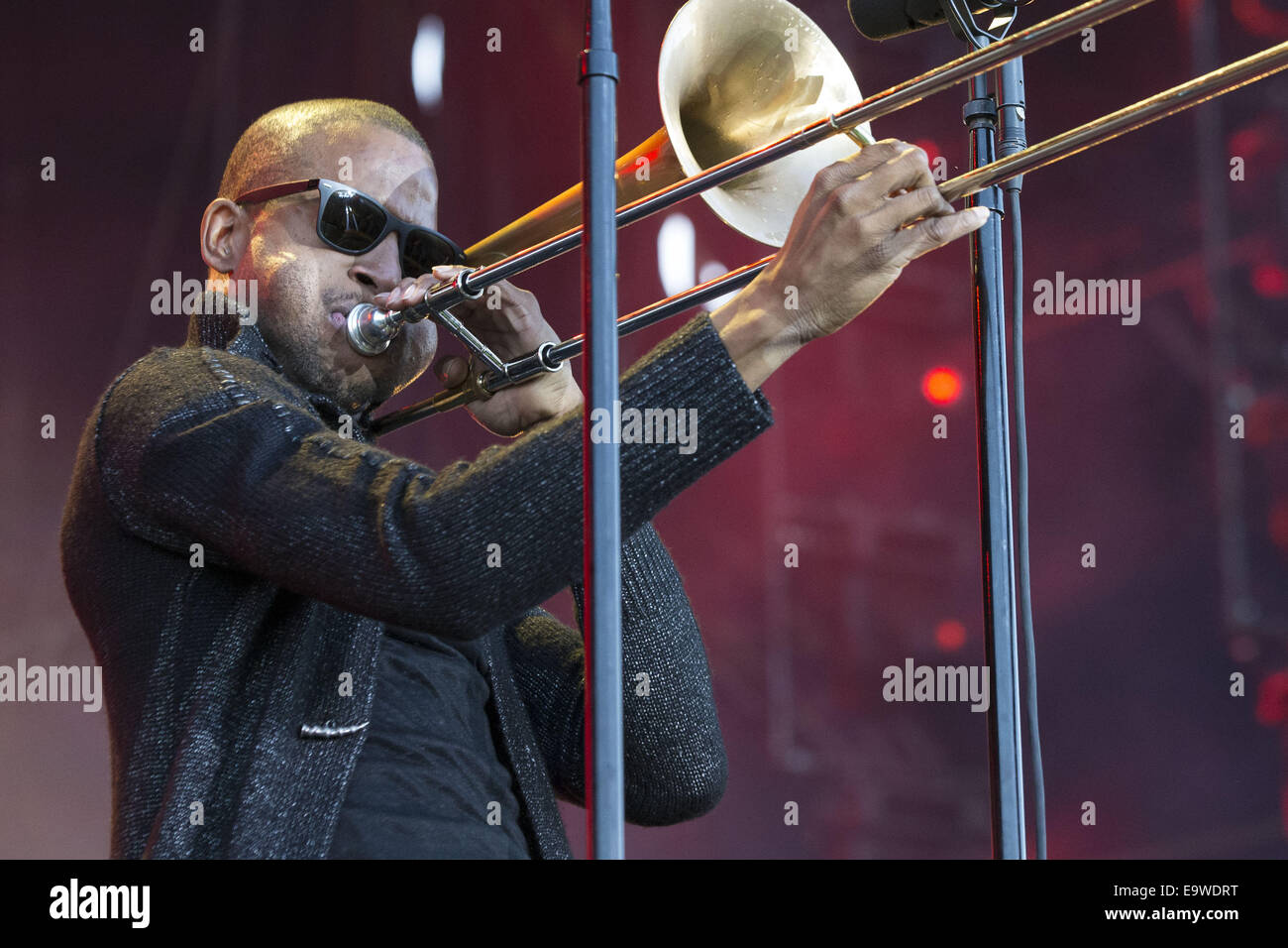 New Orleans, Louisiana, USA. 2nd Nov, 2014. Troy Trombone Shorty ...