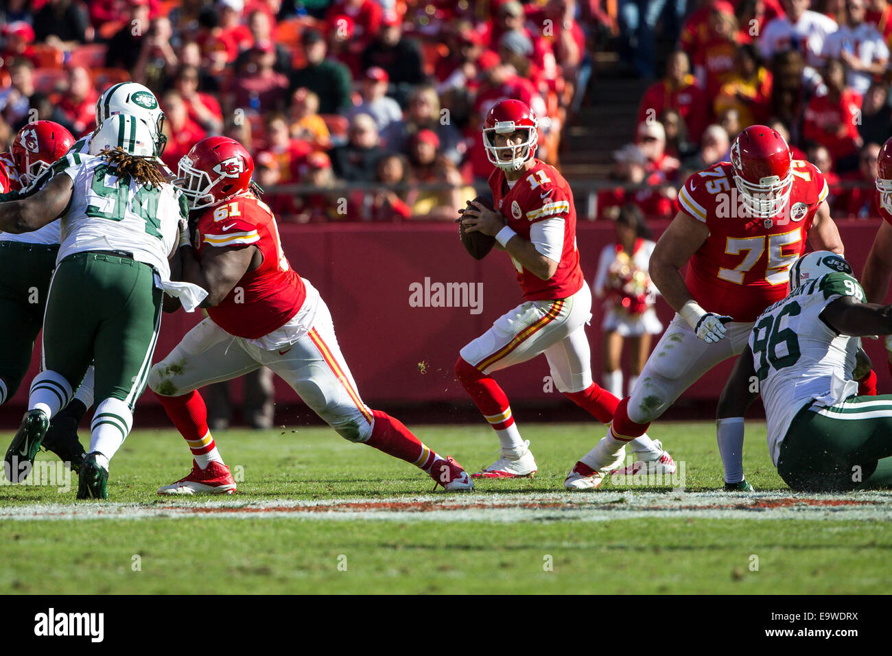 Kansas City, MO, USA. 2nd Nov, 2014. Kansas City Chiefs quarterback ...