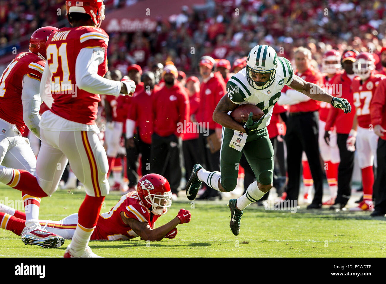 Kansas City, MO, USA. 2nd Nov, 2014. Kansas City Chiefs cornerback ...