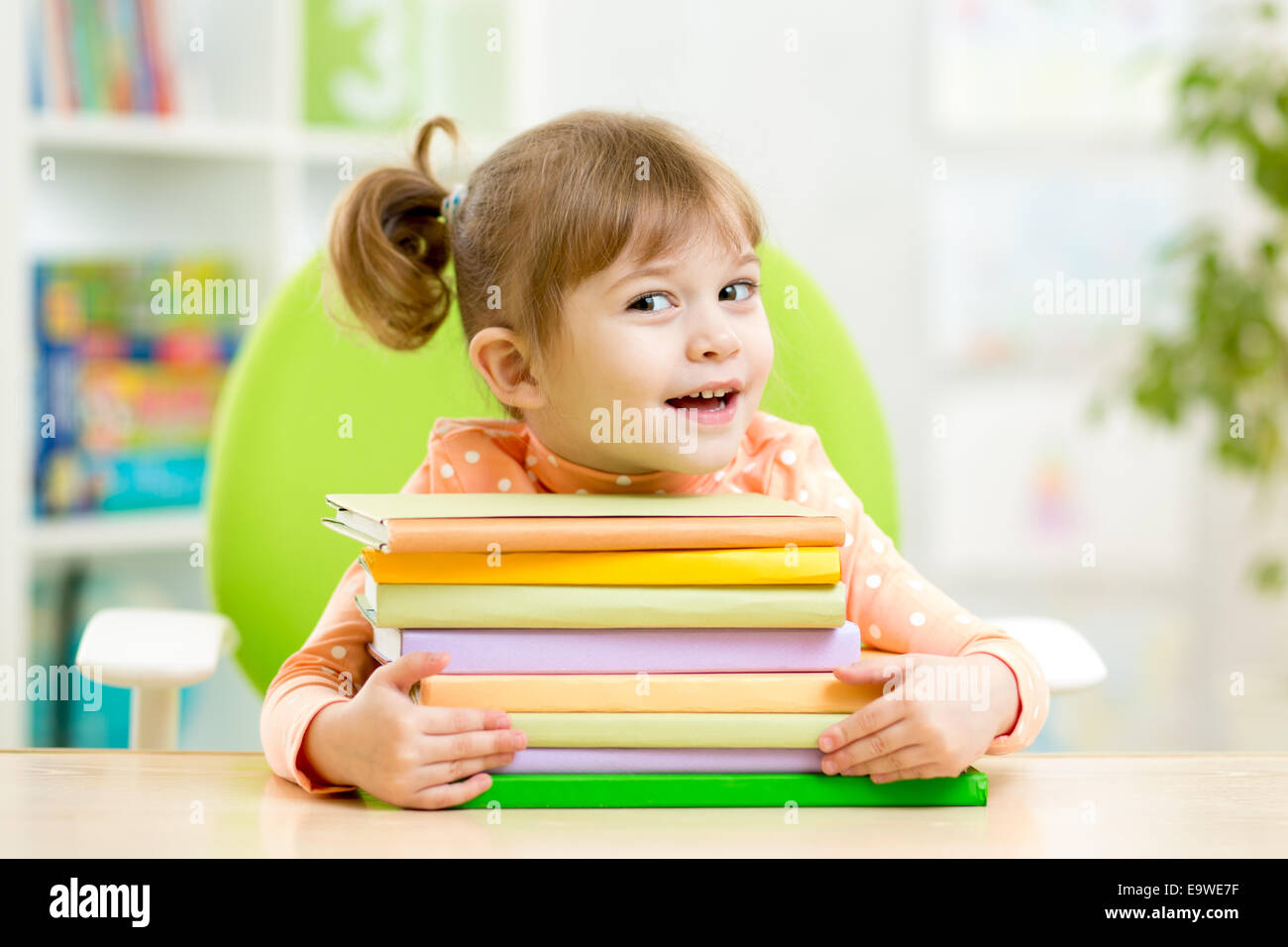 Smart Baby Girl Reading