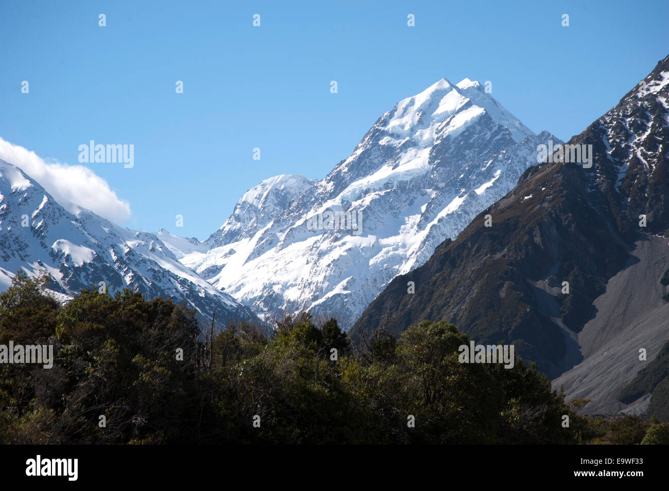 Mt Cook from the Hermitage side of mountain Stock Photo - Alamy