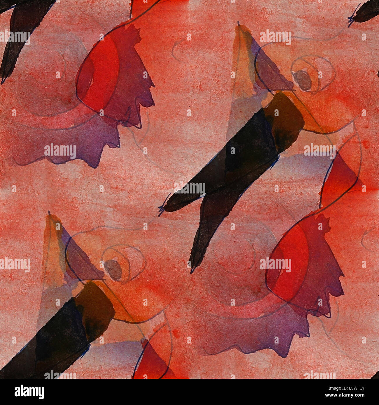 artist seamless black, yellow cubism abstract art texture water Stock ...