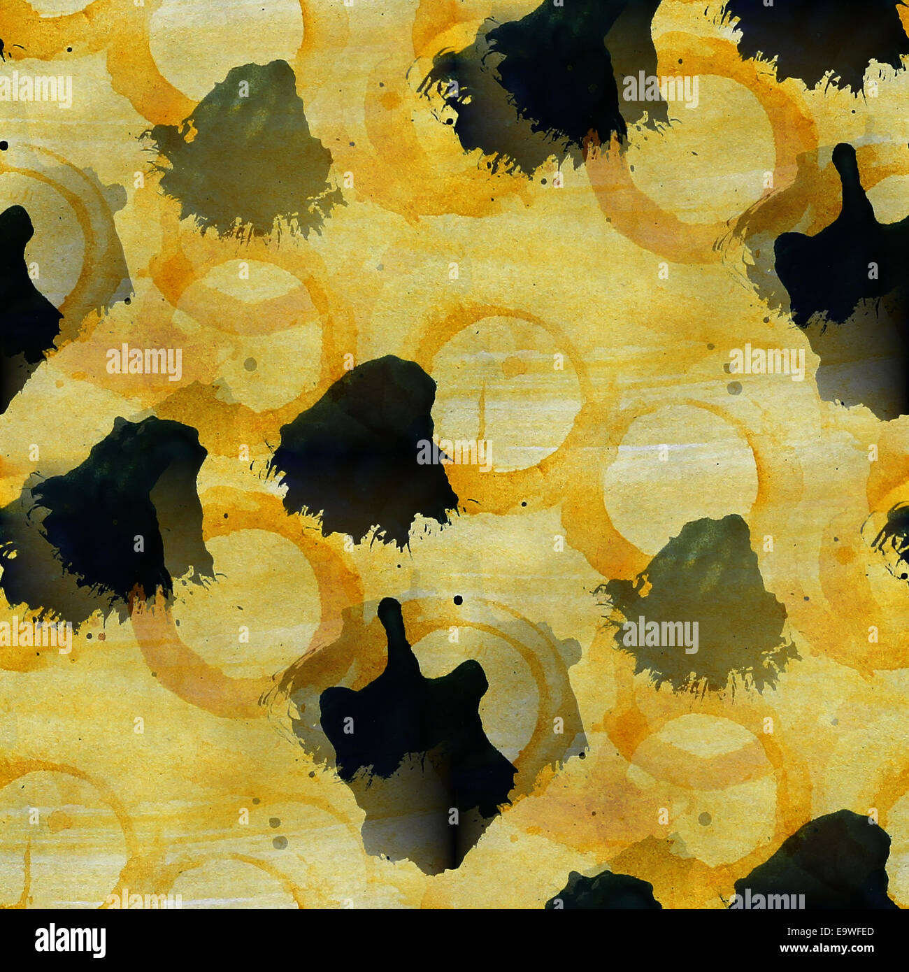 artwork artist palette black, yellow picture frame graphic seaml Stock ...