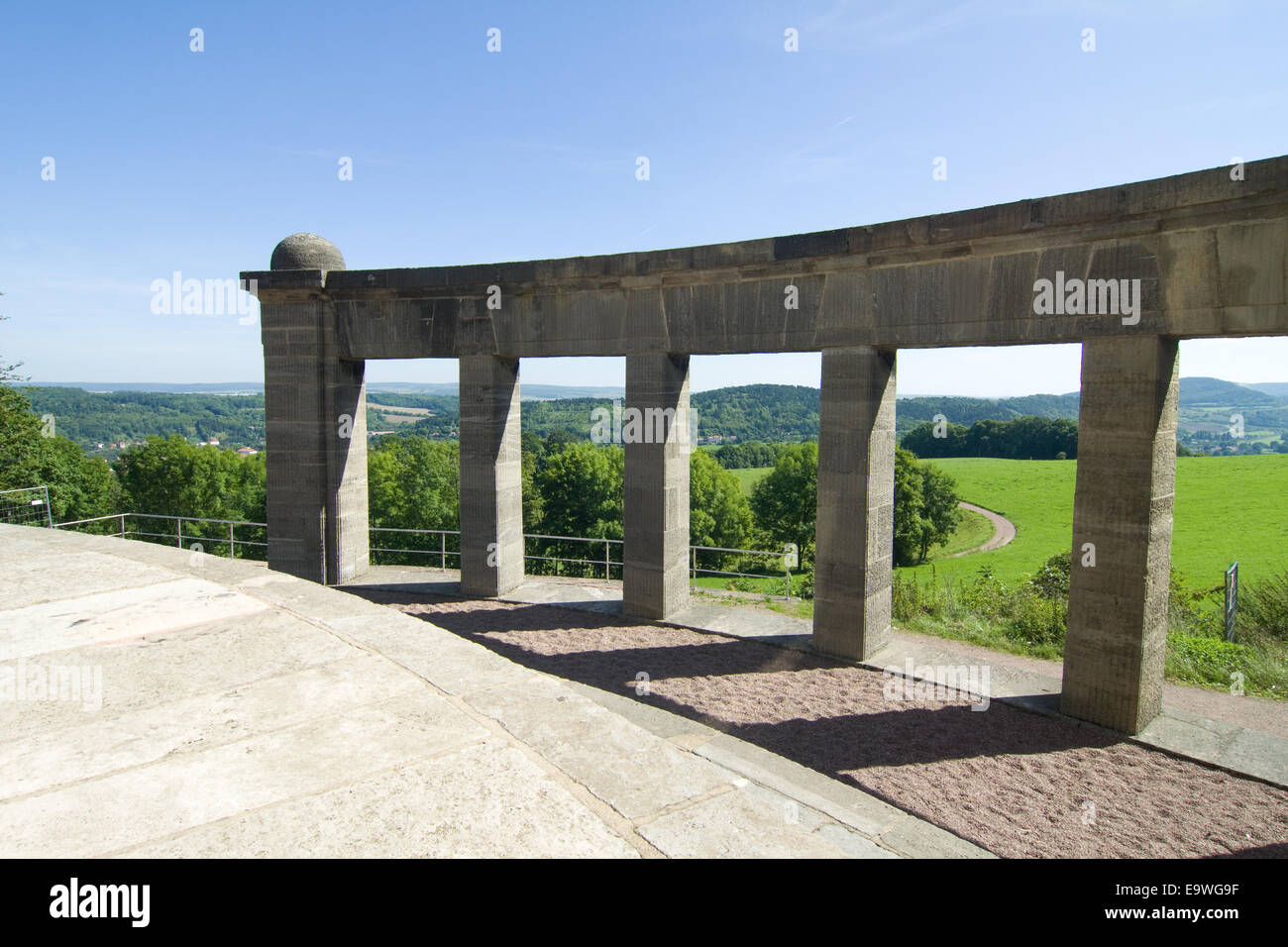 Columns at the fraternity monument in Eisenach Stock Photo - Alamy