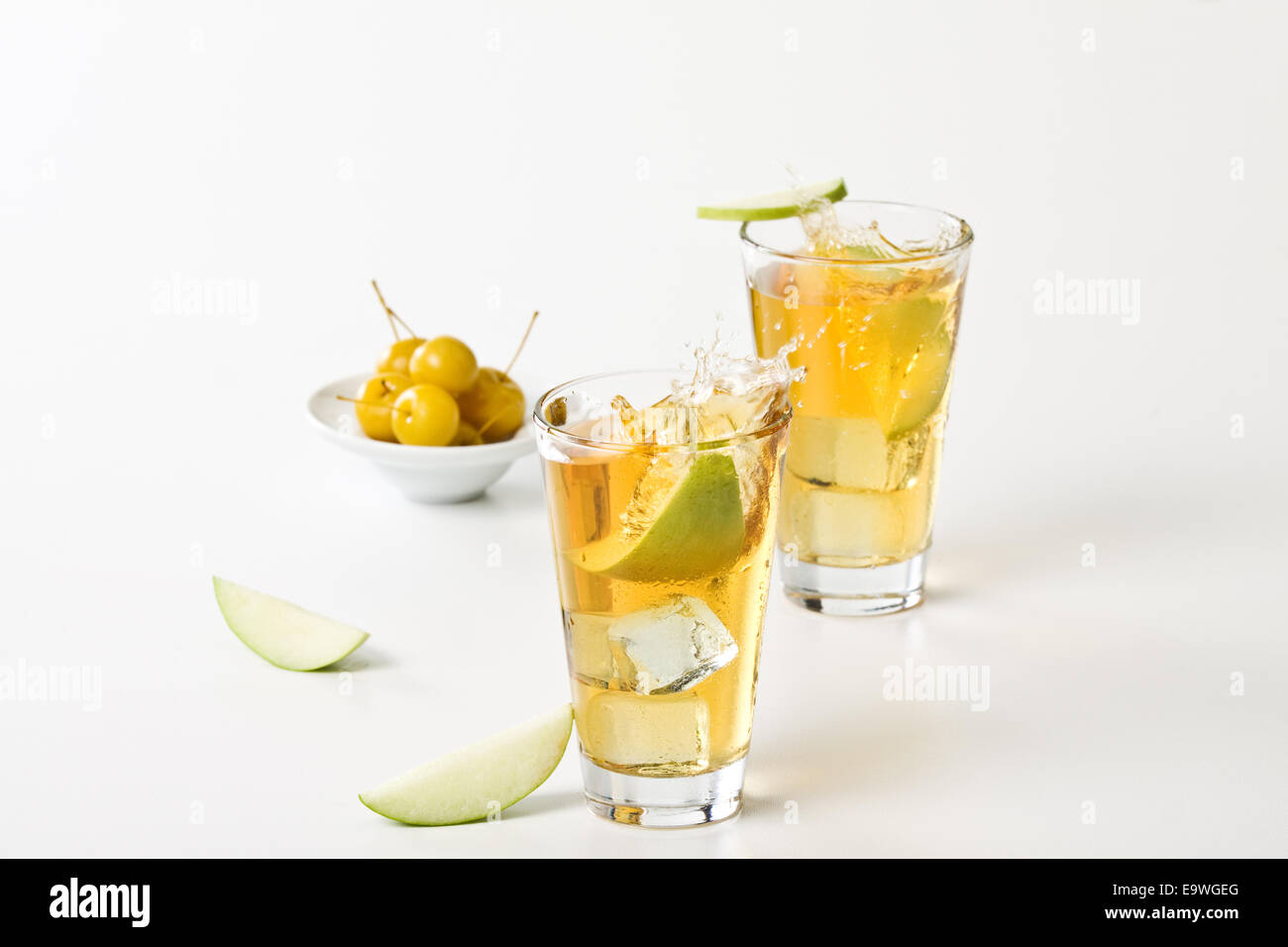 Glass apple juice ice cubes hi-res stock photography and images - Alamy