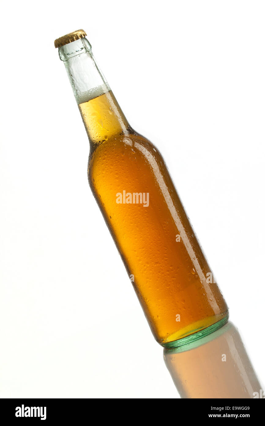 Beer in a bottle with crown cork Stock Photo - Alamy