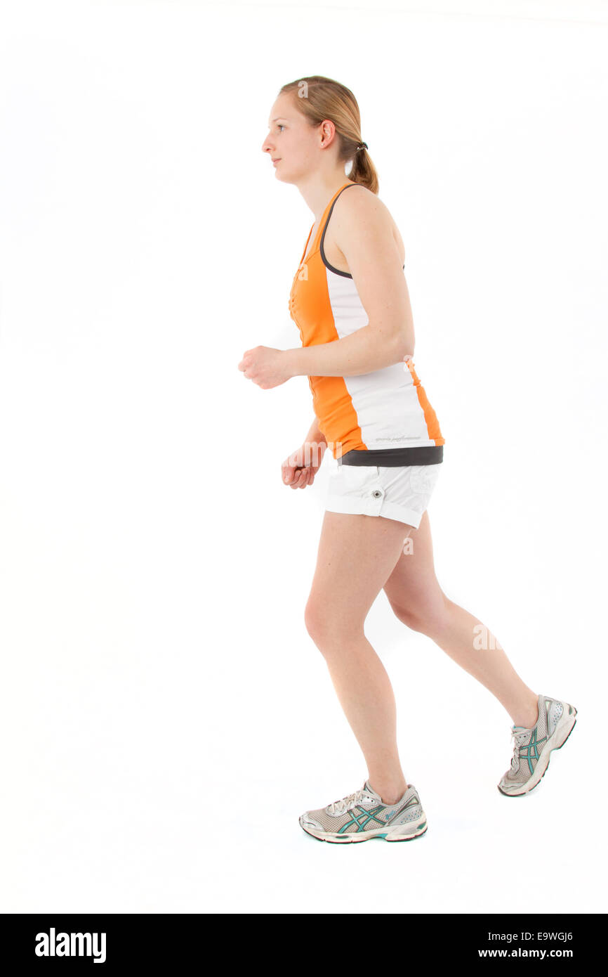 Running female jogging women Cut Out Stock Images & Pictures - Alamy