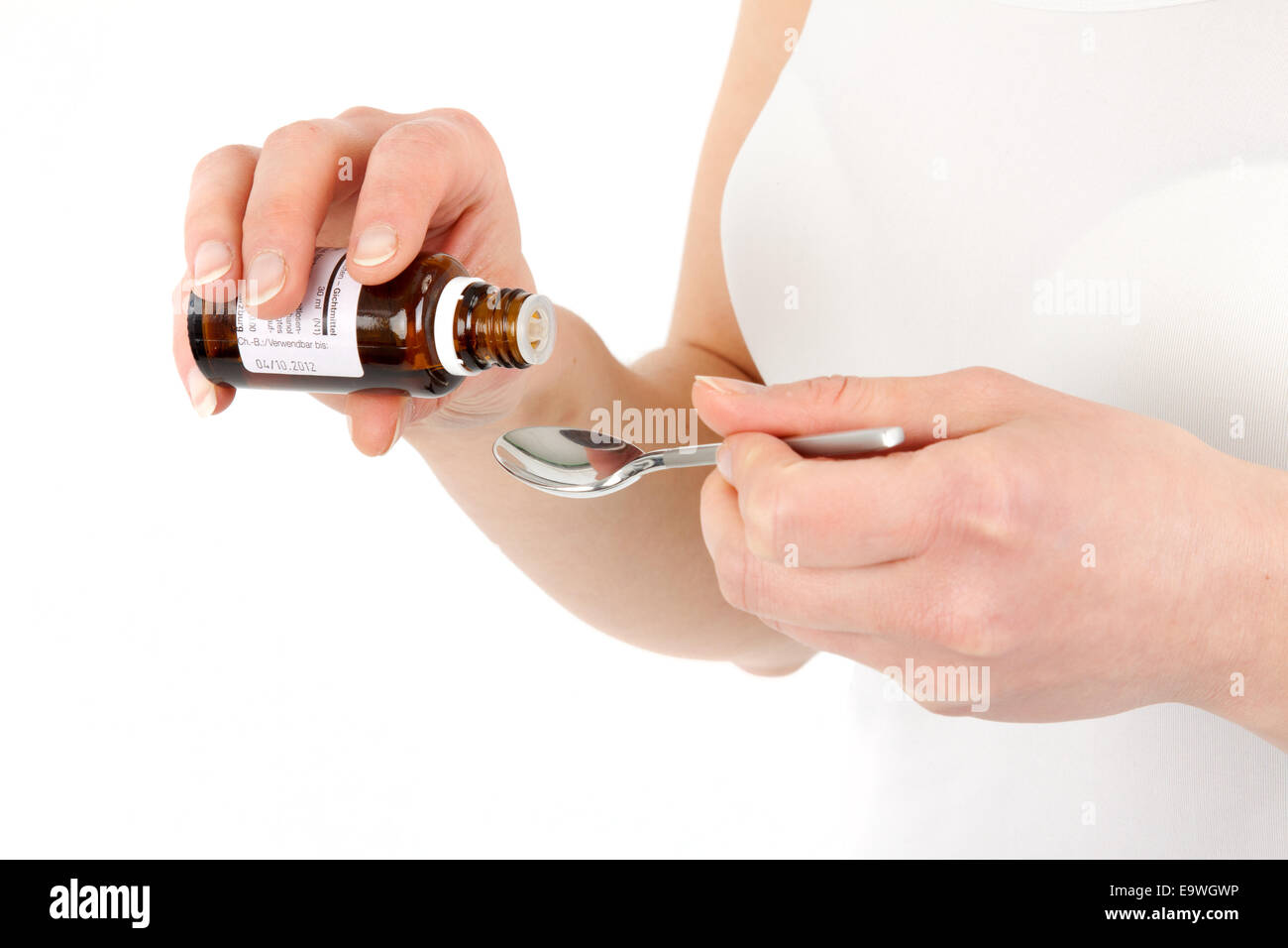 Drop spoon woman hi-res stock photography and images - Alamy