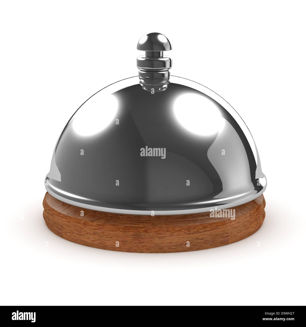3d render of a hotel reception bell Stock Photo - Alamy