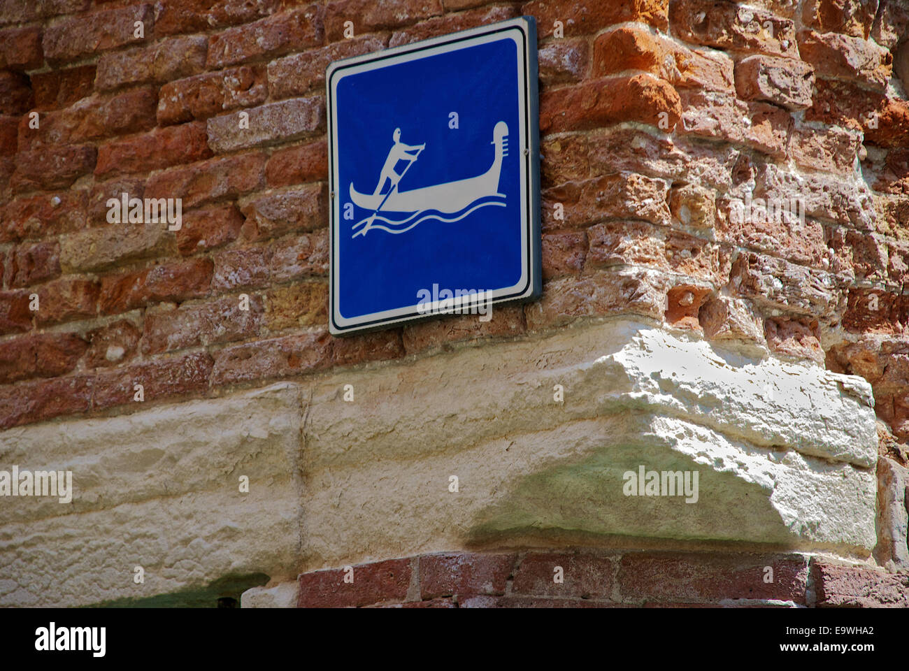 gondola sign in Venice Stock Photo - Alamy